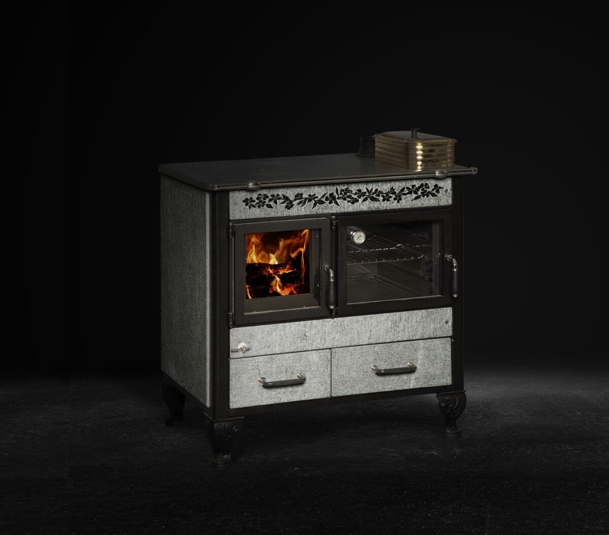 Stufa in pietra ollare danimarca - Arte Rustica Bergamasca